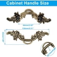 6 Pcs Vintage Cabinet Pulls Handles Shabby Chic Drawer Handles European ...