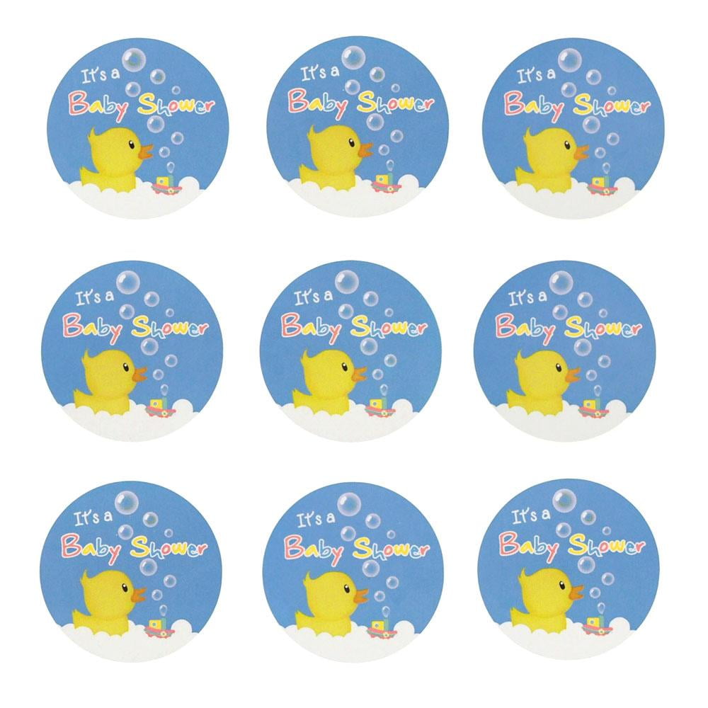 Rubber Ducky Seal Paper Stickers, Blue, 1-Inch, 24-Count - Walmart.com