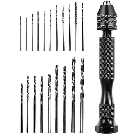Precision Vice Hand Drill With Twist Drills 20 Pcs Rotary Head Vice ...