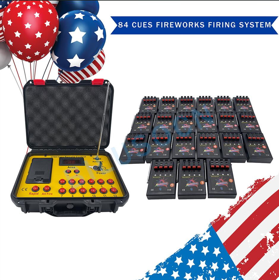 500M 84 Cues Fireworks Firing System + 1205 Cues wireless control For ...