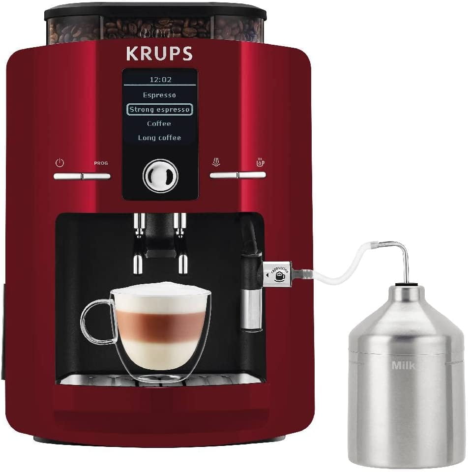 Cafetera Espresso Automática KRUPS Quattro Force 1450 W Roja EA825511 ...