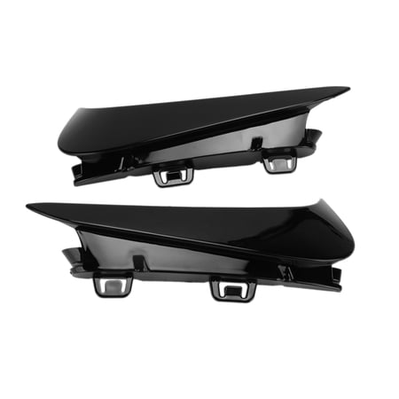 Rear Bumper Vent Trim, Sturdy Rear Bumper Vent Flap Gloss Black Long ...
