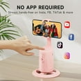 PINHEN Auto Face Tracking Tripod, 360° Rotation Auto Tracking Phone ...