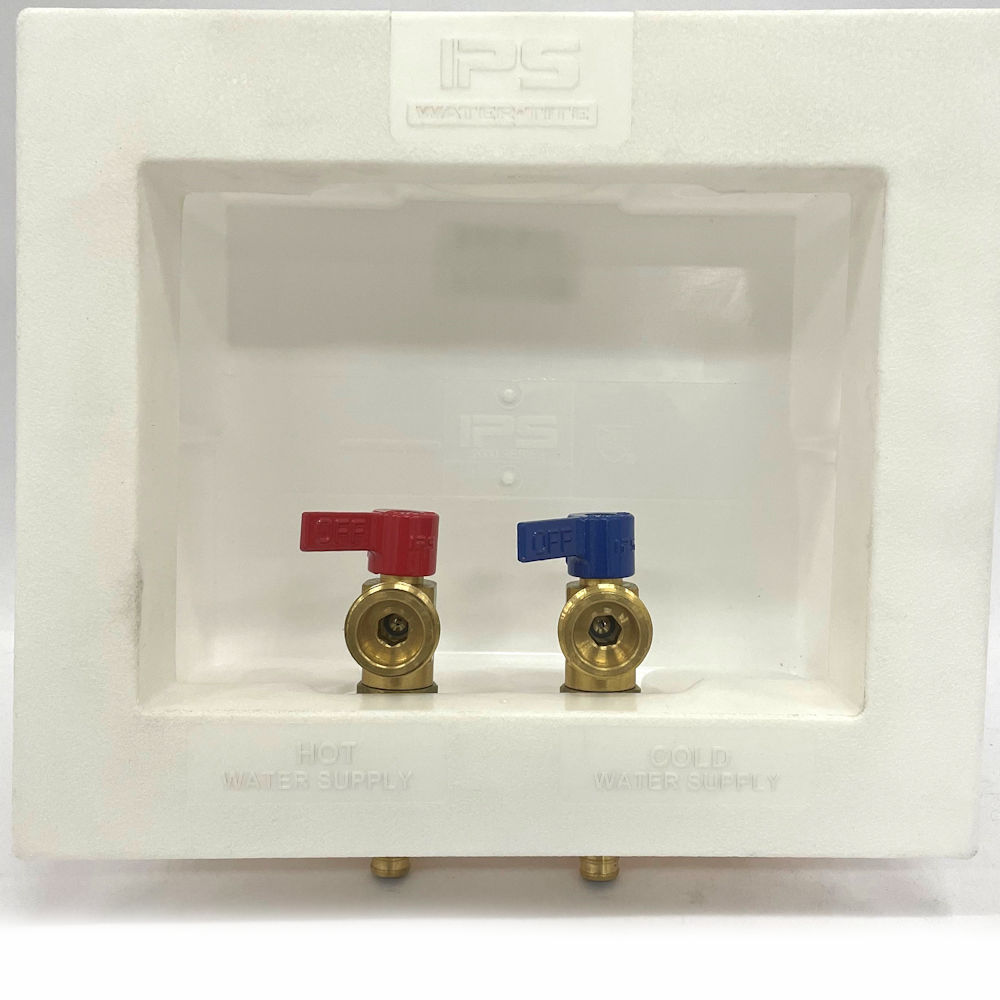 WaterTite Du-All Dual Drain Washing Machine Outlet Box with Valves ...