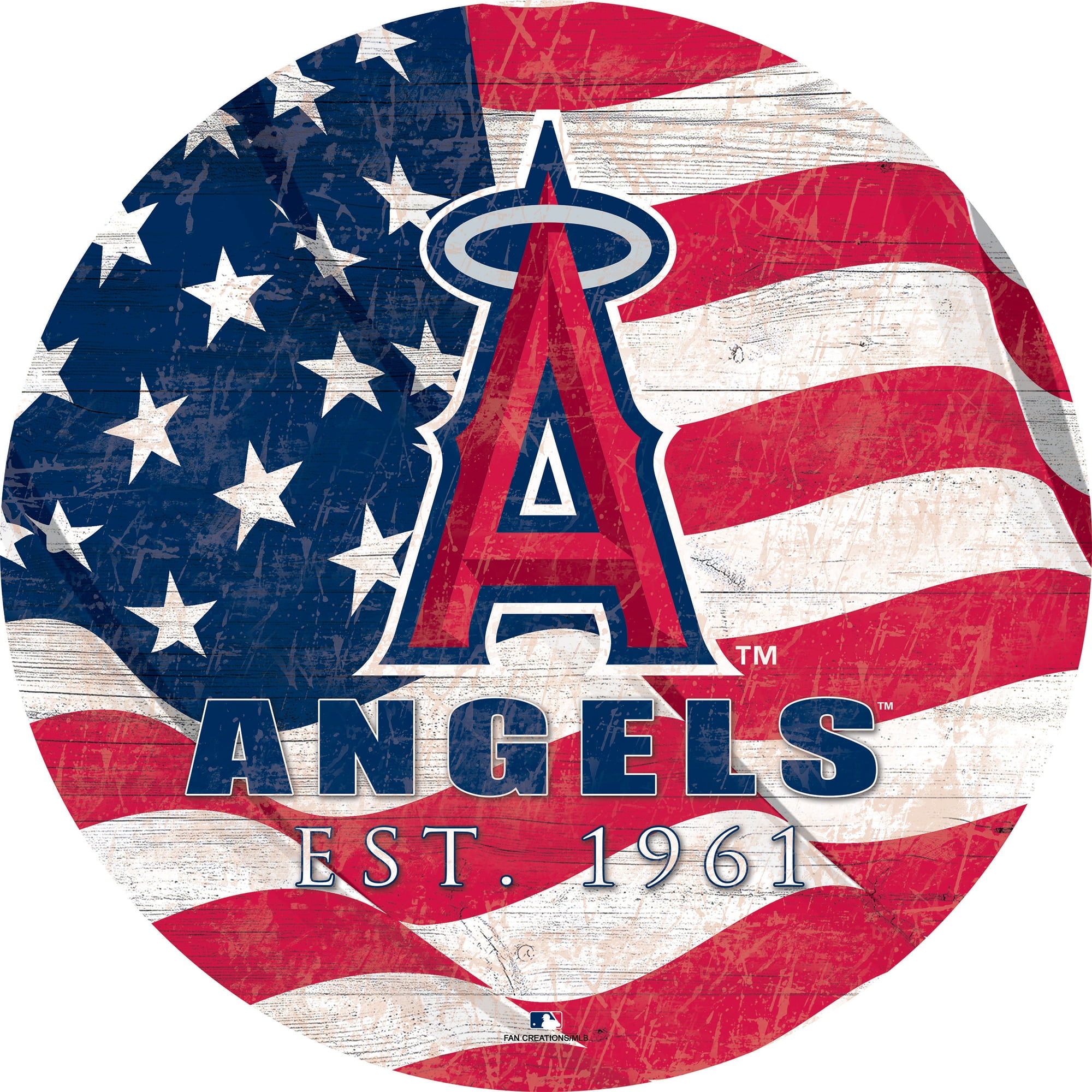 Los Angeles Angels 12" Team Color Flag Sign - Walmart.com - Walmart.com