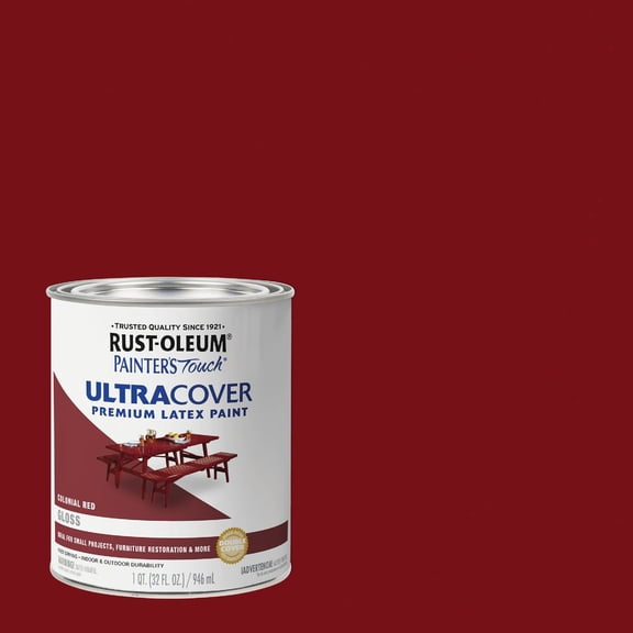 Rust-Oleum 1964502 Painter's Touch Brush Enamel Paint, Gloss Colonial ...