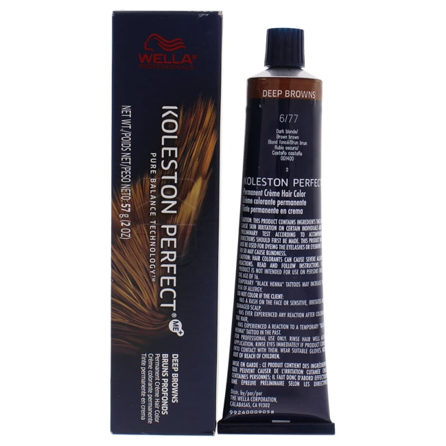 Koleston Perfect Permanent Creme Hair Color - 6 77 Dark Blonde-Brown ...
