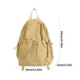 Functional Nylon Backpack School Bag Spacious School Bag for Commuting ...