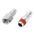 12-Piece 1/4 Inch European Style Quick Release Air Hose Connector Male ...
