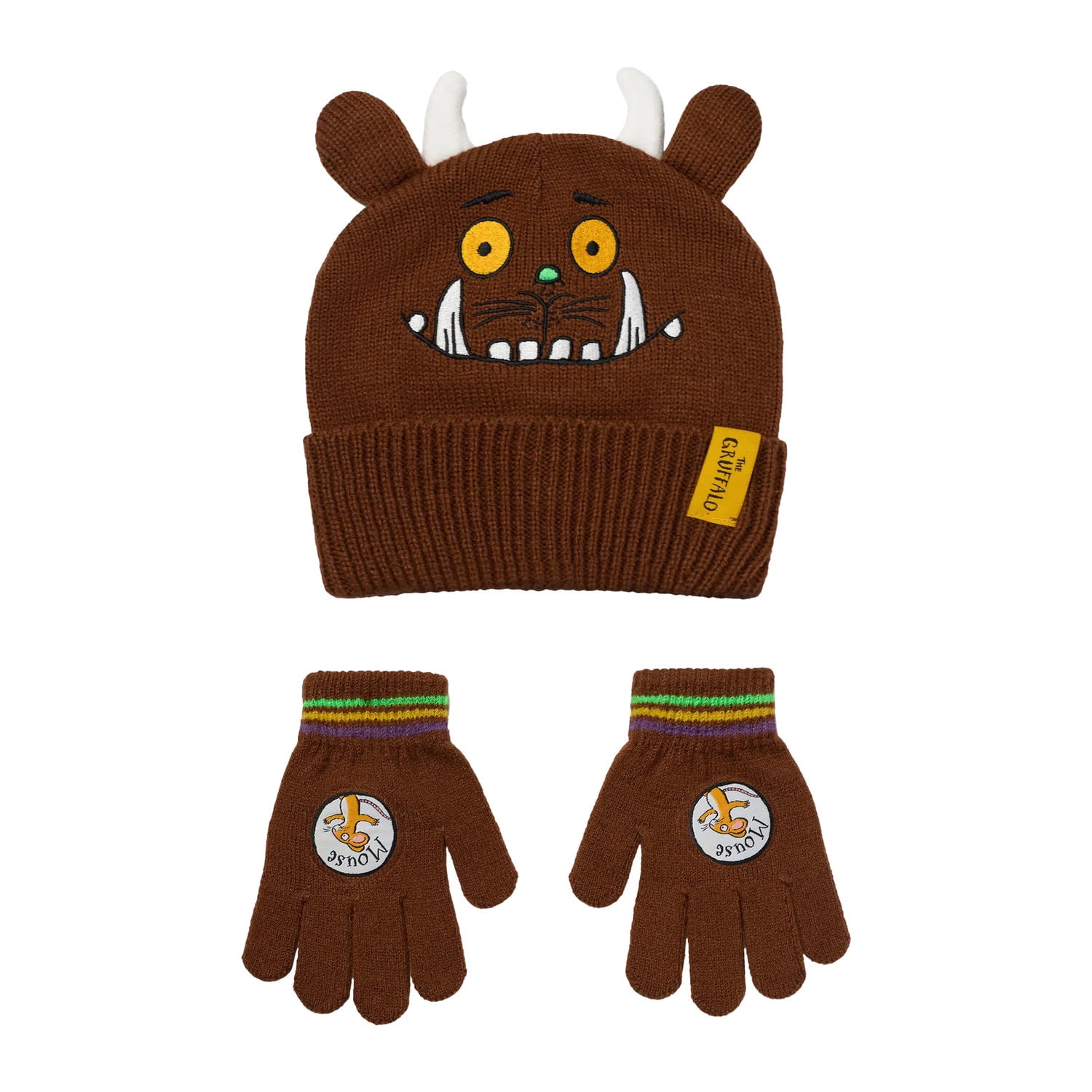 Click here for The Gruffalo Boys/Girls Face Beanie & Gloves Set O... prices