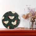 Chick Pattern Wall Clock 10in Round Artistic Oil Painting Home Decor ...