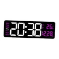 deevoka Digital Wall Clock Electronic, Colorful Night Light degreeC ...