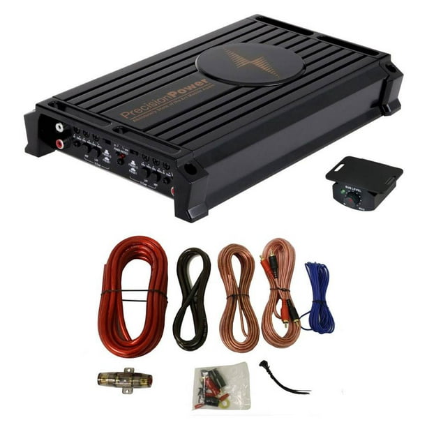 Precision Power P1000.1 1000W MONO Class D Car Audio Amplifier + 4 ...