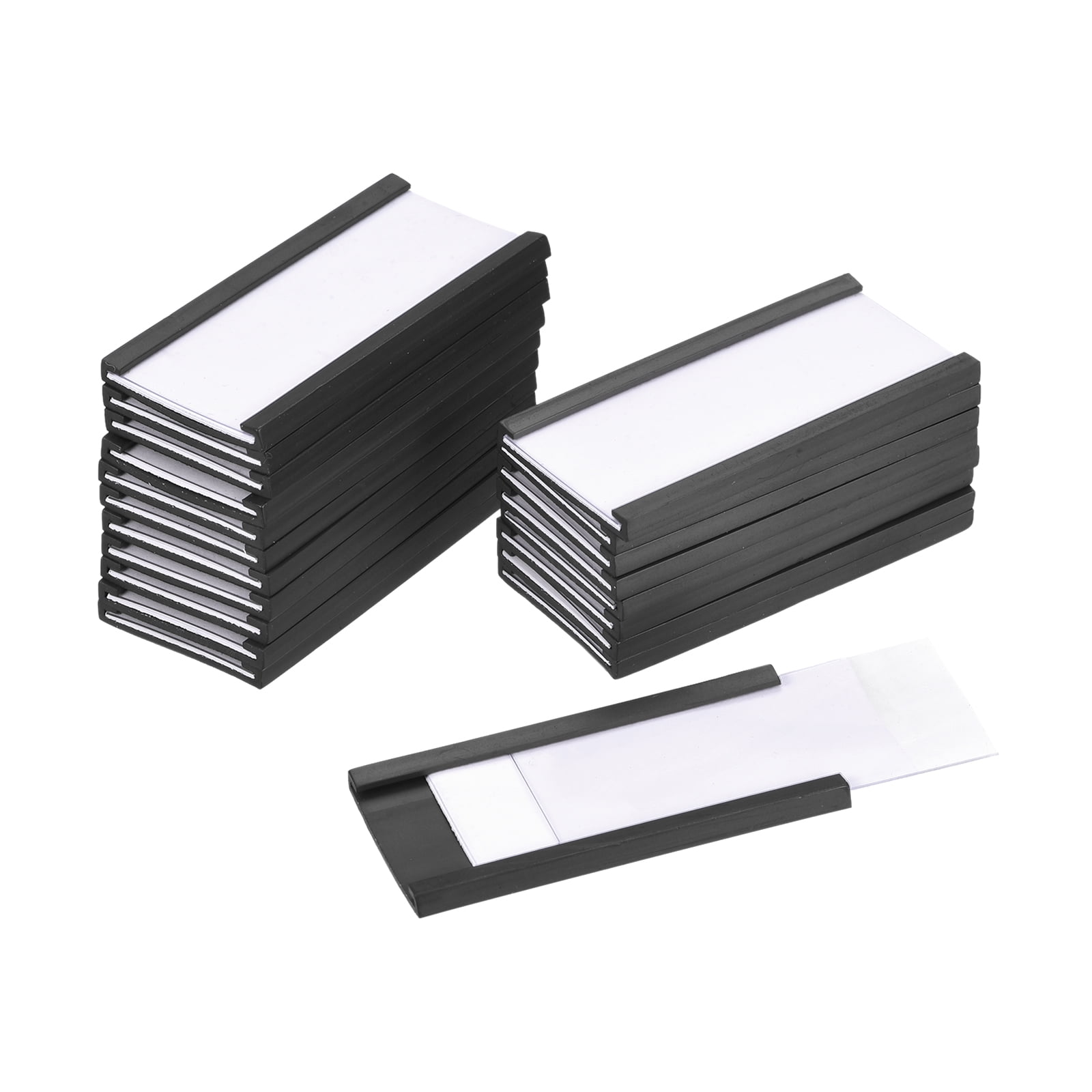 Uxcell Label Holders 2" x 1" C Channel Rubber Magnetic for Metal ...