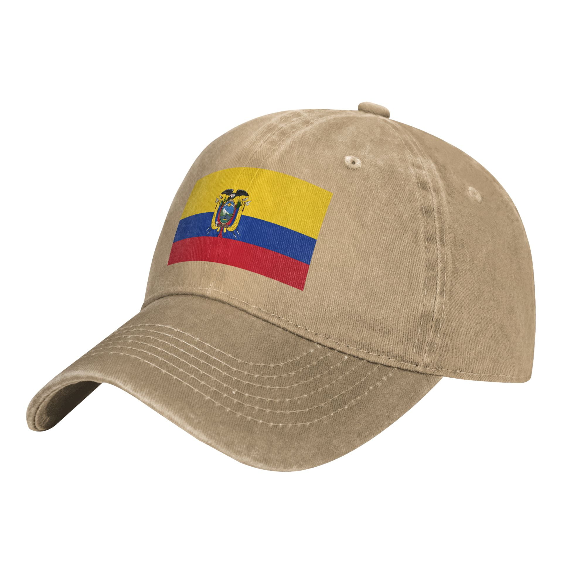 ZICANCN Mens Hats Unisex Baseball Caps-Ecuador Flag Hats for Men ...