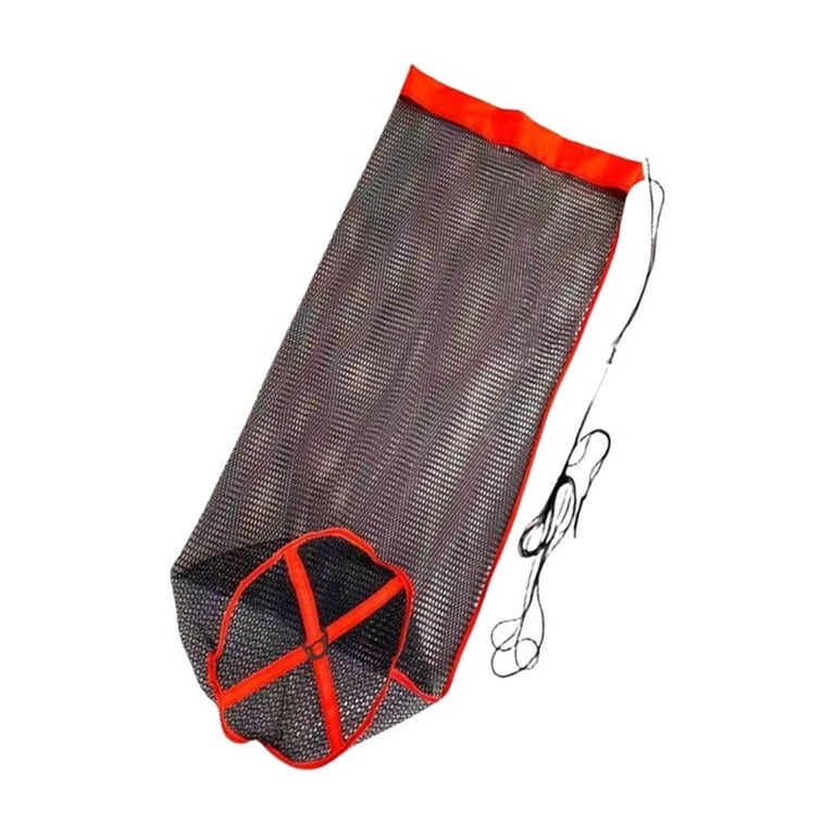 Portable Fishing Net Bag Heavy-Duty Nylon Folding Live Fish Cage with ...