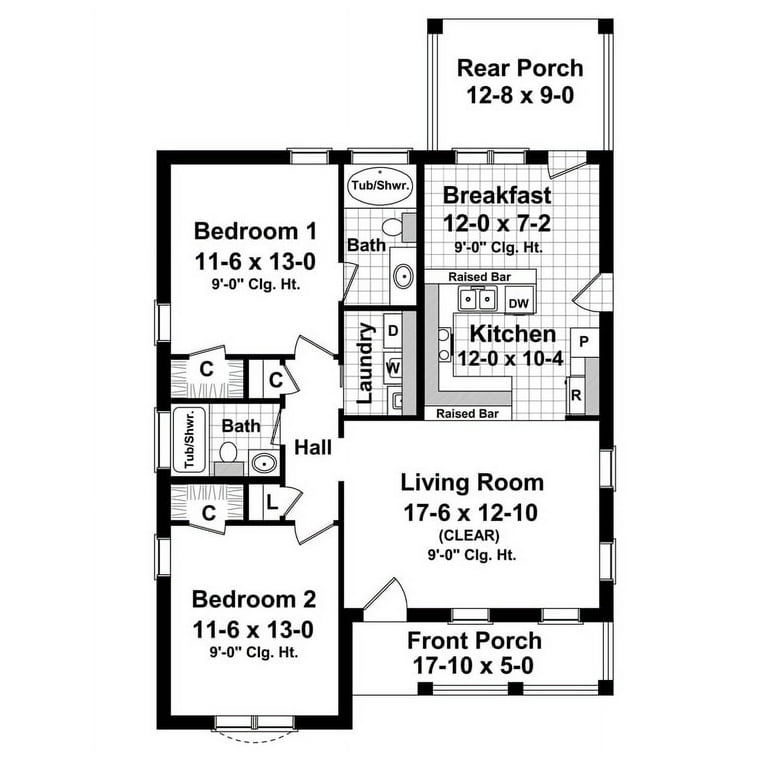 Small House Plans Two Bedroom Two Bath Small House Plans 7x6 With 2
