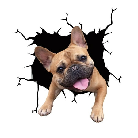 Realistic Dog Stickers Car Decals Pet Simulation Removable Gift Durable ...