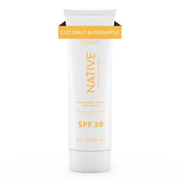 Native Dermatologist-Tested Mineral Sunscreen Lotion, Coconut ...