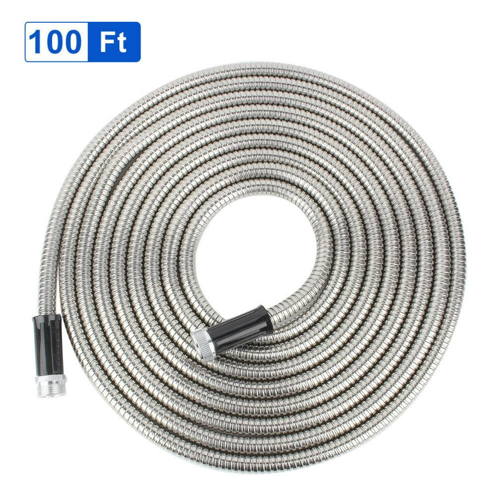 Herchr Garden Hose 304 Stainless Steel Garden Water Hose Non Kink