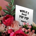 3drose, Worlds Best Pop Pop Ever in Bold Black Letter on a White ...