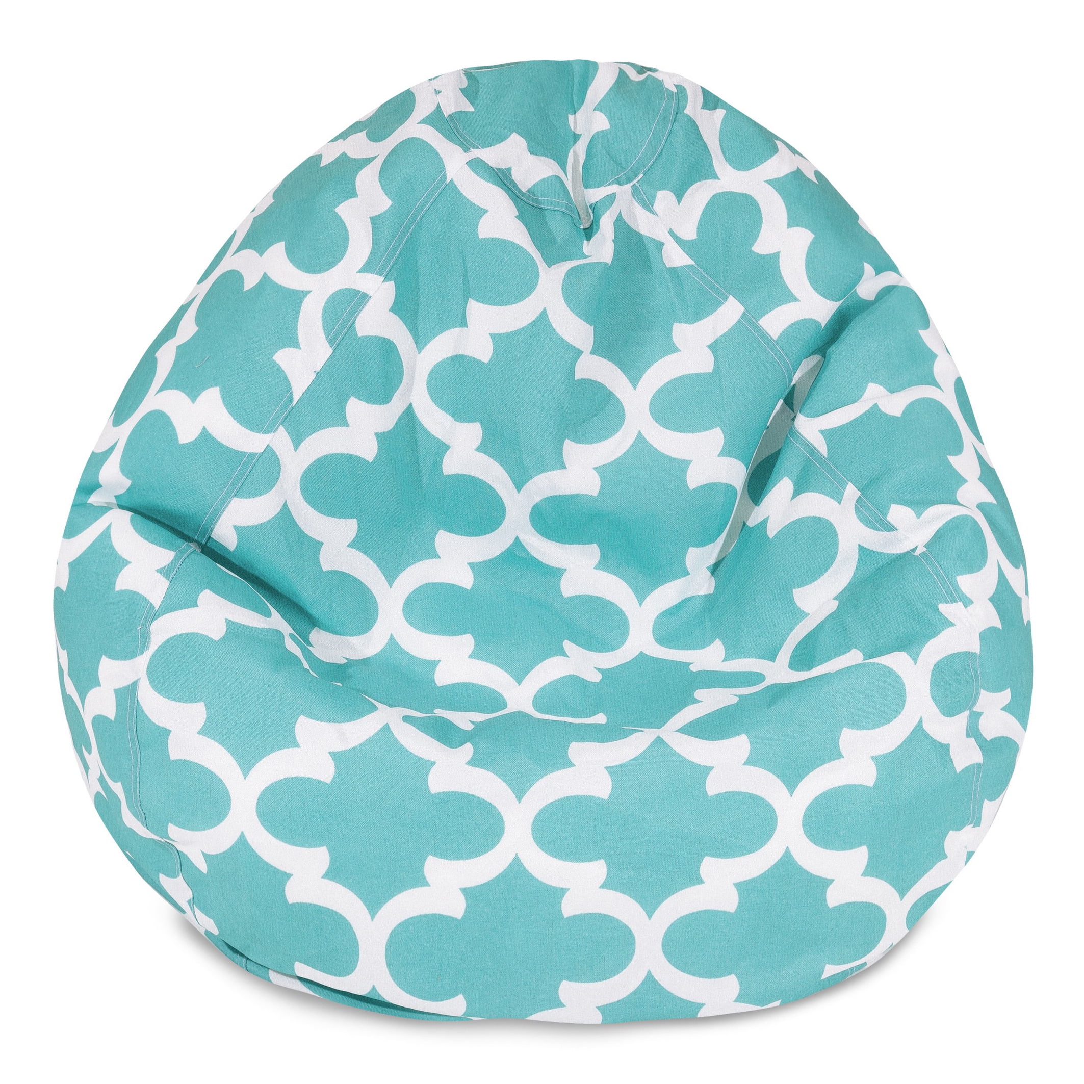 Majestic Home Goods Teal Trellis Small Classic Bean Bag - Walmart.com