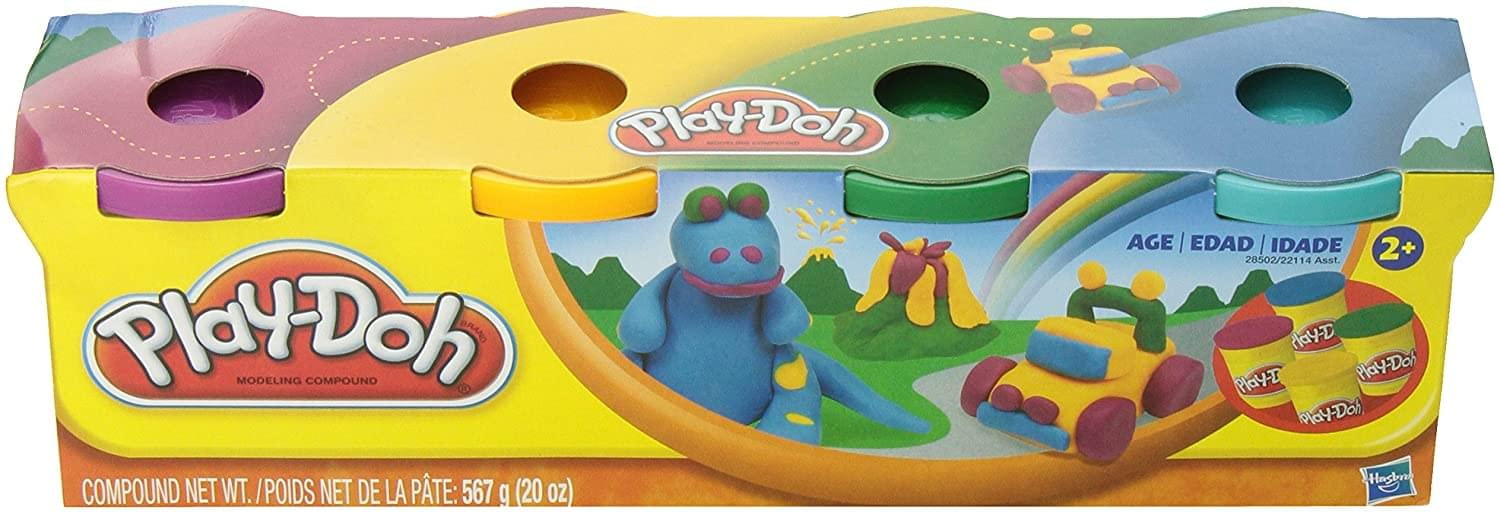 Play-Doh Classic Colors Dinosaur Purple, Orange, Green, Light Blue ...