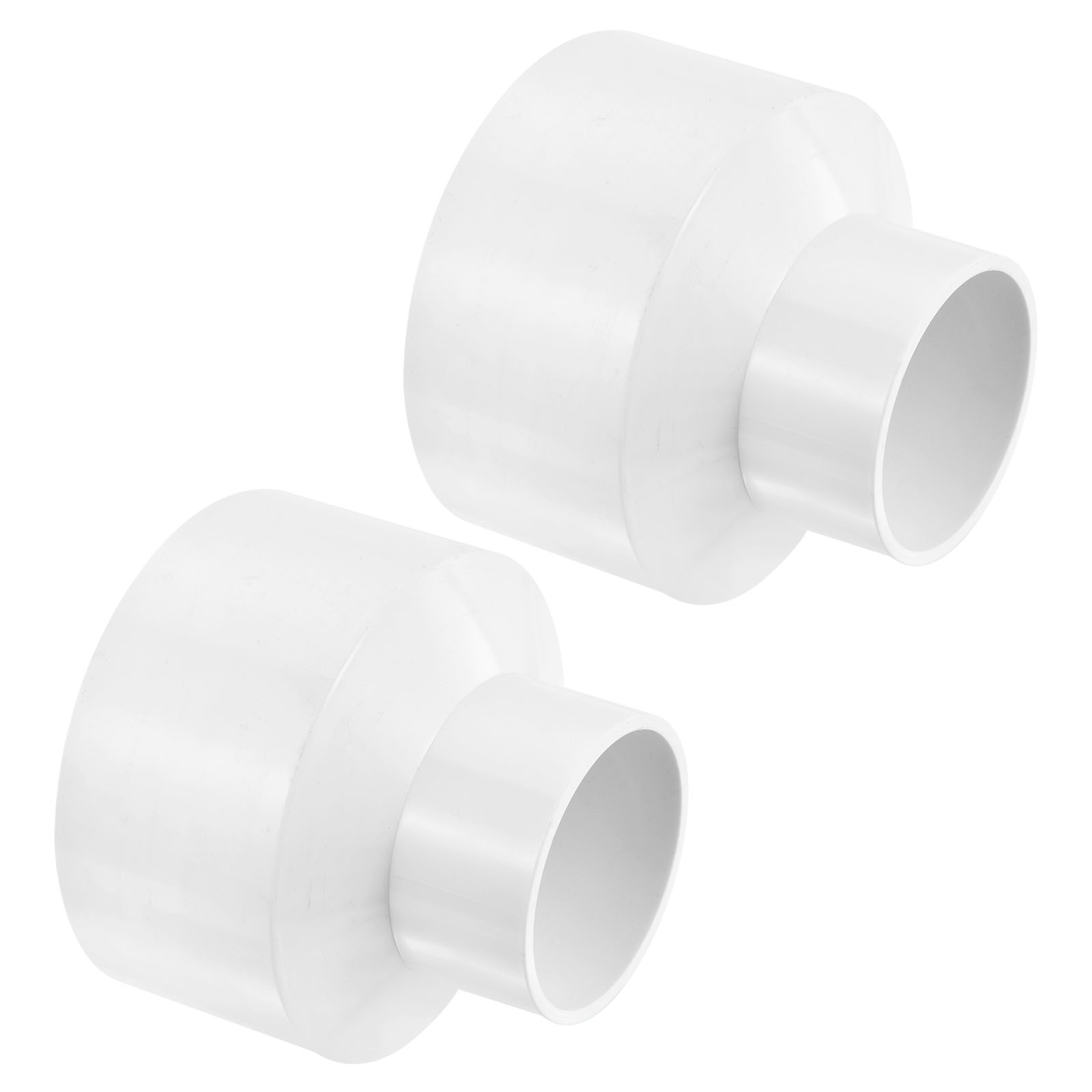 Uxcell 110mm to 63mm ID PVC Reducer Pipe Fitting Straight Adapter ...