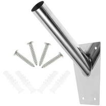 Anley Flag Pole Mounting Bracket at 45 Degree Angle Aluminum 1.25" Diameter (Black) - Walmart.com