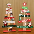 CY5O5ee Wooden Christmas Centerpiece Signs Christmas Tree Table ...