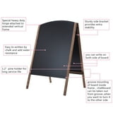 Costway 40'' Large Outdoor Chalkboard Sign: Tall Standing Double-Sided ...