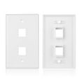 Cable Matters 2-Pack 2-Port Ethernet Wall Plate, Cat6 Wall Plate / Cat5 ...