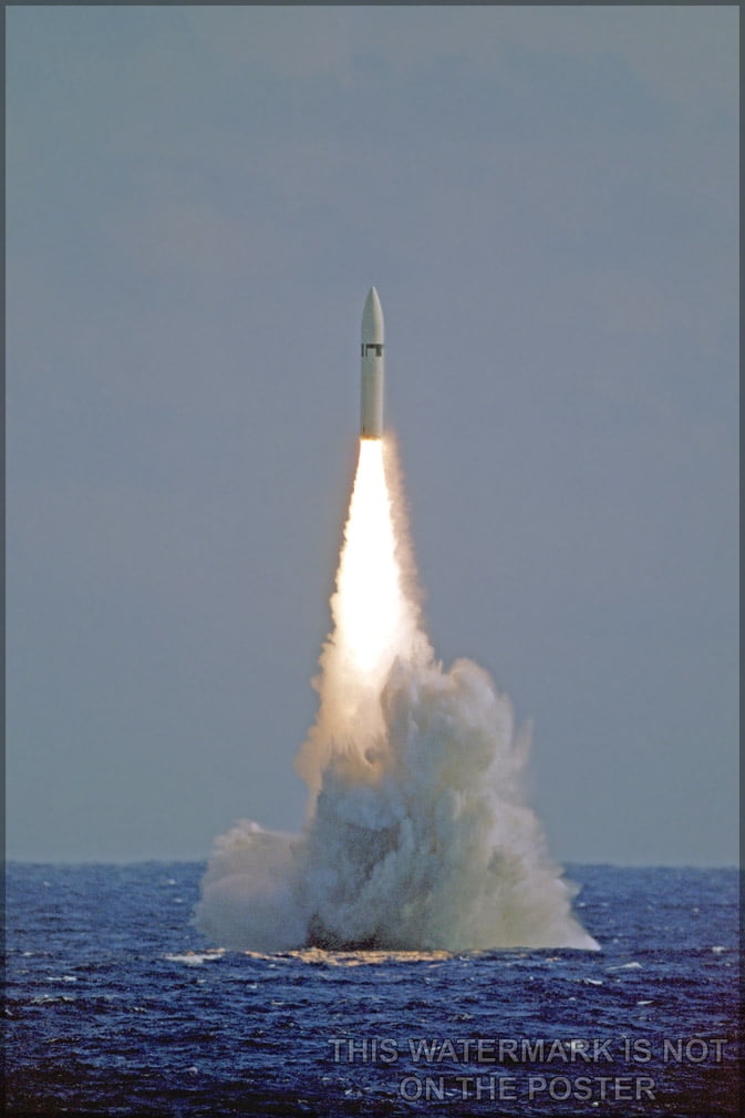 24"x36" Gallery Poster, UGM-27 Polaris a-3 missile launch - Walmart.com