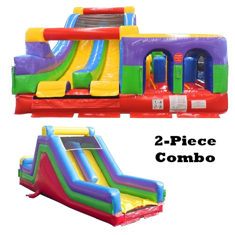 TentandTable 59' Commercial Inflatable Obstacle Course Rock Climbing ...