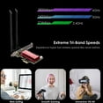WAVLINK 2024 New BE8800 WiFi 7 PCIe Network Card, Tri-Band BE200 ...