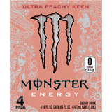 Monster Energy, Ultra Peachy Keen, Zero Sugar, Juicy Peach Energy Drink ...