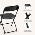 Bigleap 4-Pack Heavy Duty Folding Chairs – Ergonomic Plastic Dining ...