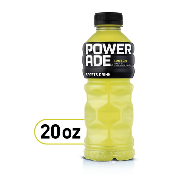 POWERADE Electrolyte Enhanced Lemon Lime Sport Drink, 20 fl oz, Bottle ...