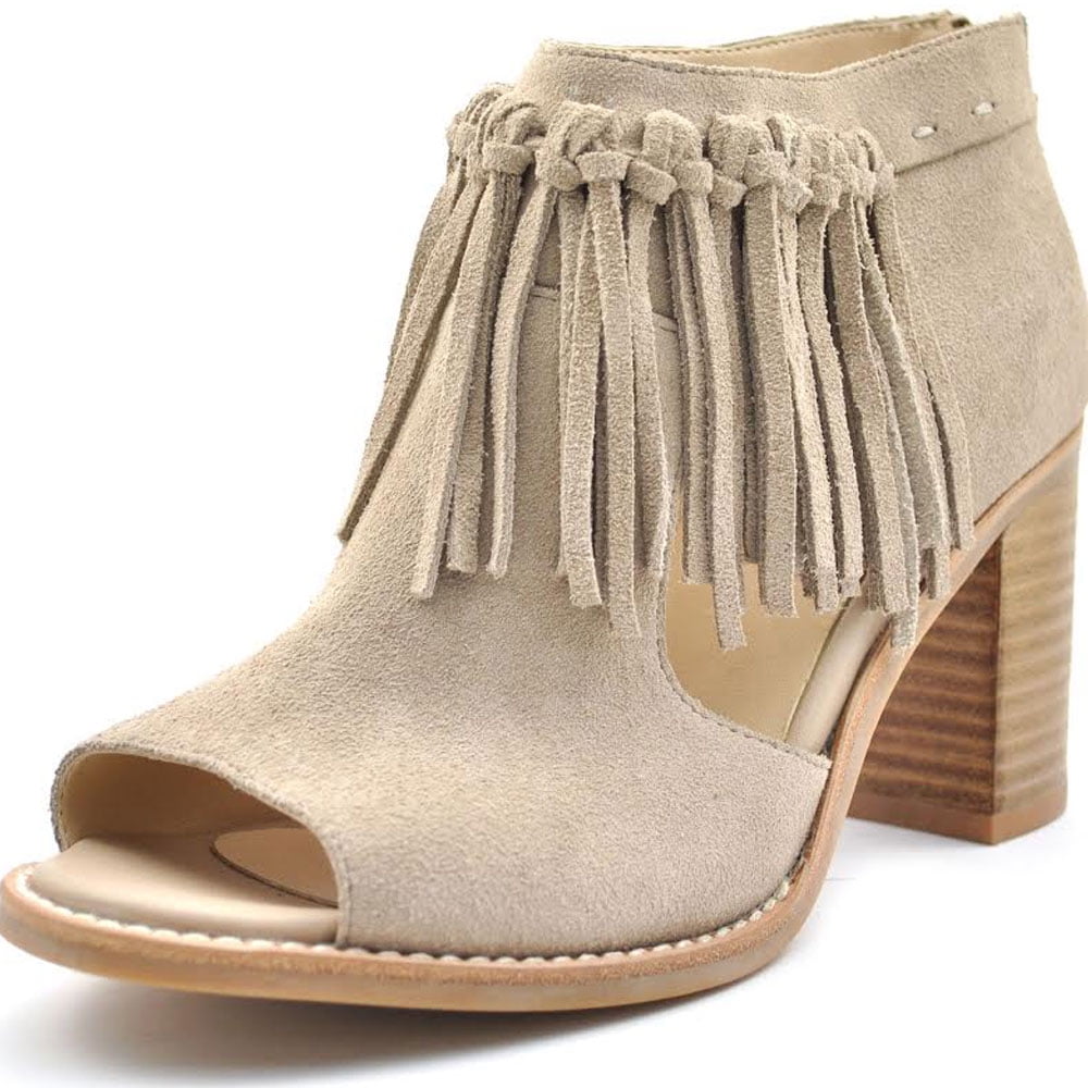 Sbicca Women's Hickory Beige Open Toe Sandal Booties - Walmart.com