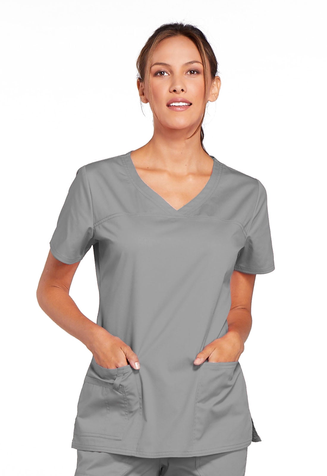Cherokee Workwear Core Stretch Women's Scrubs Top V-Neck 4727 - Walmart.com