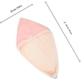 Double Layer Thick Coral Fleece Hair Drying Cap, Ultra Absorbent Rapid ...