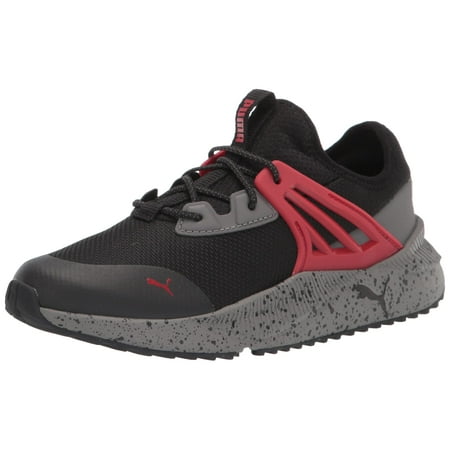 PUMA Pacer Future Trek Slip On Sneaker Black-Urban Red-Castlerock, 11 ...