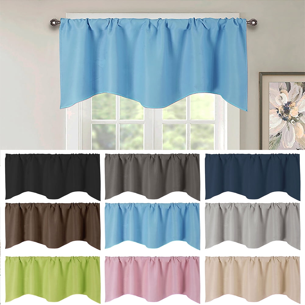 Visland Rural Valances Curtains Topper for Small Window Rod Pocket ...