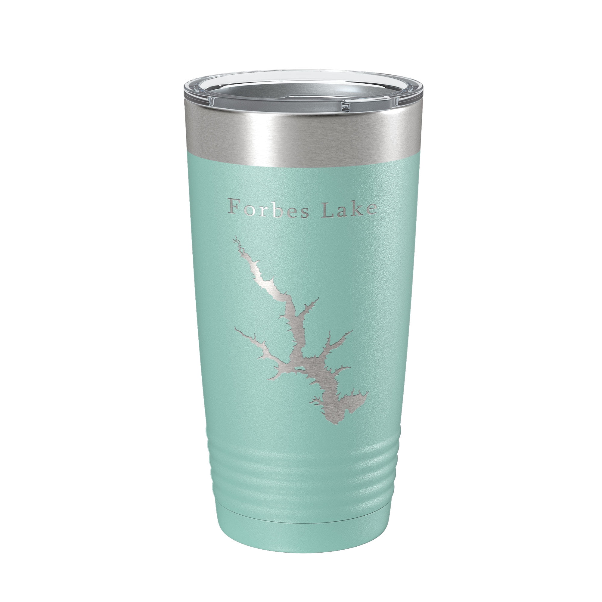 Forbes Lake Map Tumbler Travel Mug Insulated Laser Engraved Coffee Cup ...