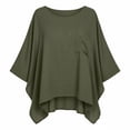 ShomPort Women's Cotton T-Shirts Casual 3/4 Sleeve Solid Color Tops ...