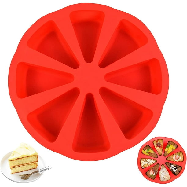 Silicone Baking Moulds Triangle Pizza Slice Cake Silicone Mould 8 ...