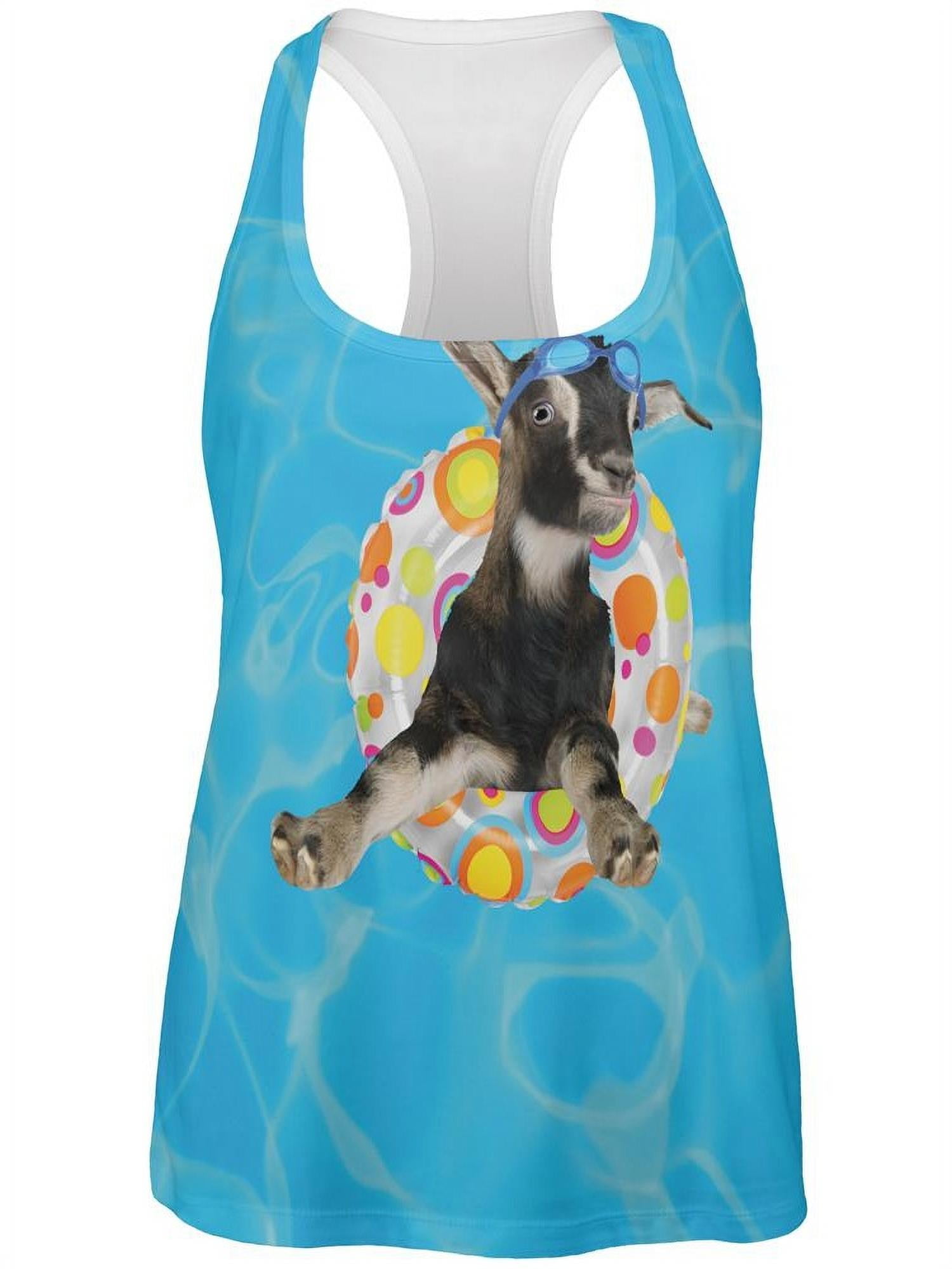 Whatever Floats Your Goat Boat Funny All Over Womens Work Out Tank Top ...