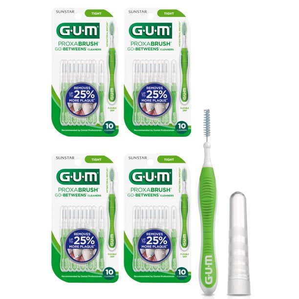 GUM Proxabrush Go-Betweens Cleaners Interdental Brushes, Tight 40 count ...