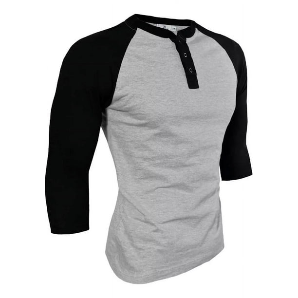 Playera Manga Ranglan 3/4 Con Broches Diferentes Colores | Walmart en línea