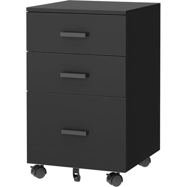 Lateral Filing Cabinet,3-Drawers File Cabinet,Mobile Office Storage ...